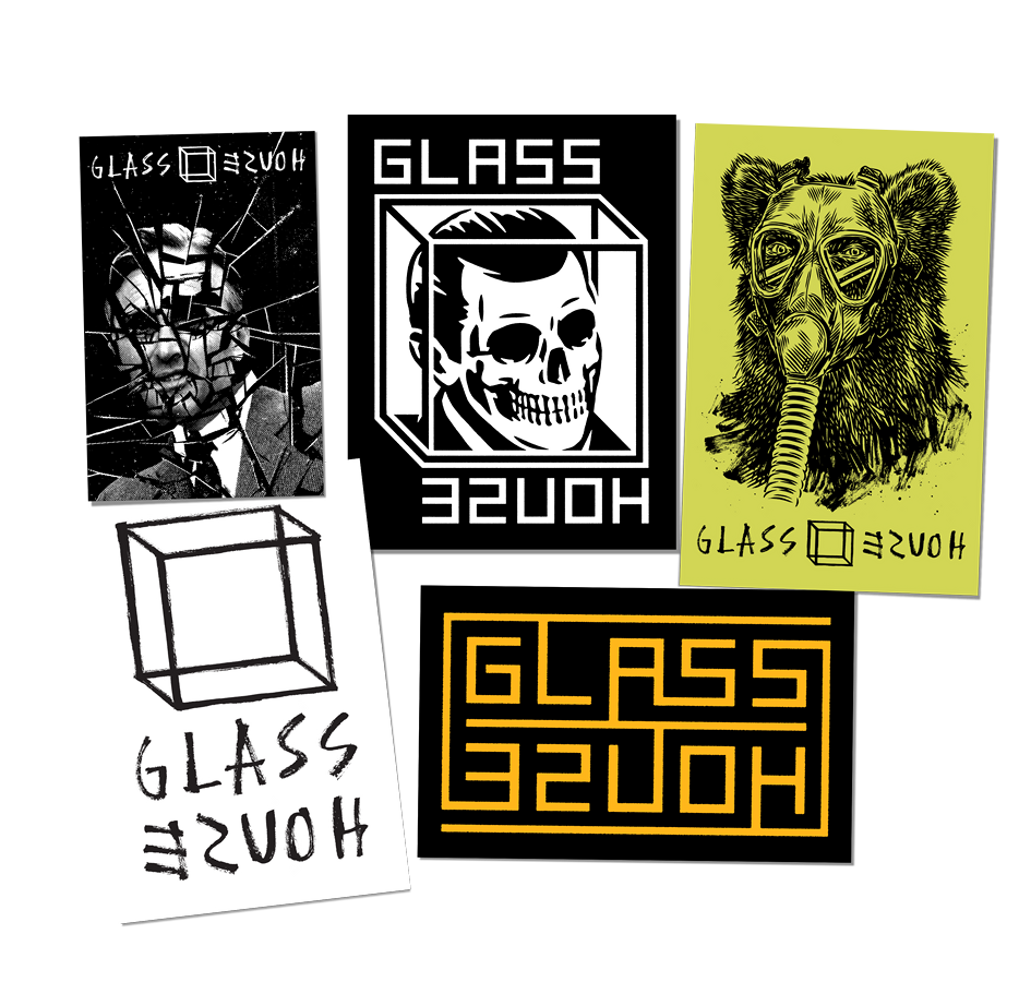 STICKER PACK 3 – GLASS HOUSE SKATEBOARDS